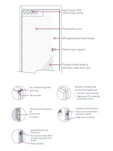 Sealeck - Bioguard seamed metal clad doors (leaf) - ARA Manufacture