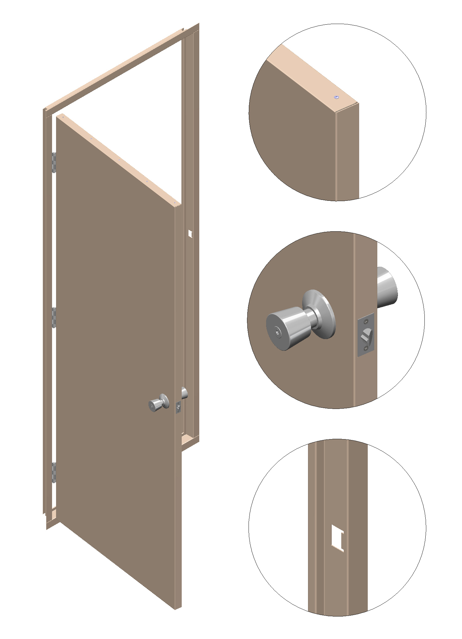 Sealeck - Personal access metal clad doors (set) - ARA Manufacture