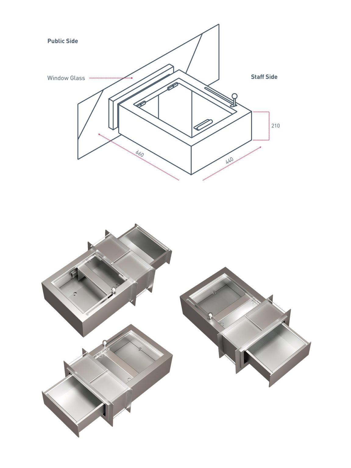 Sealeck - Securaguard 501 pass through drawer - ARA Manufacture