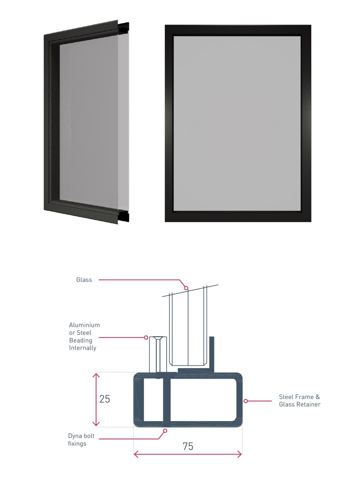Sealeck - Securaguard steel frame window unit - ARA Manufacture