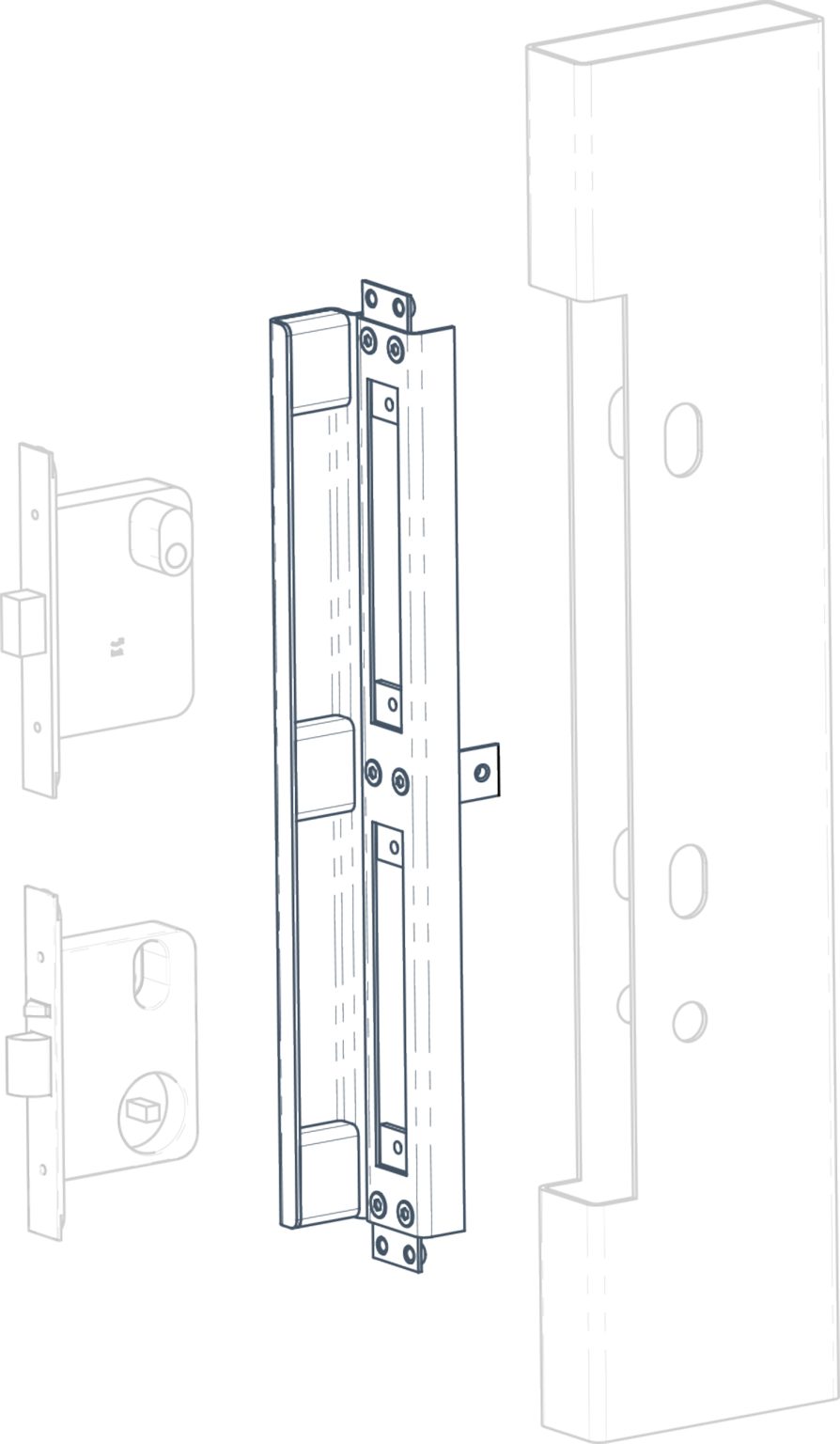 BM Doors - Dual Lock Plate Shield 3000 - ARA Manufacture